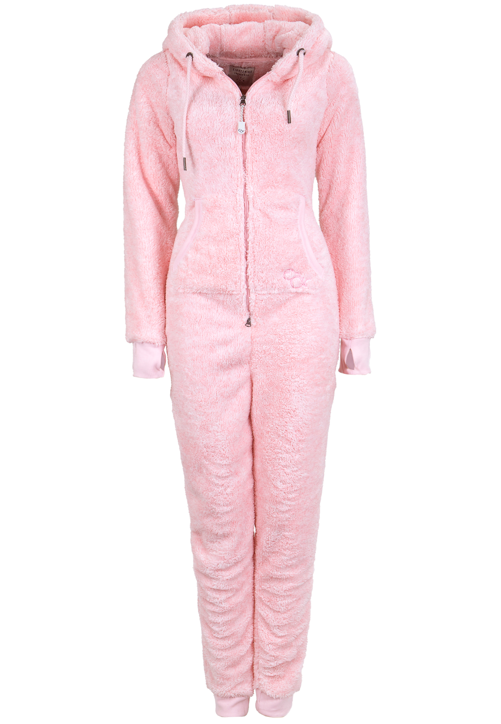 Jumpsuit Teddy Fleece Overall Ganzkörperanzug Ohren Damen Eight2nine Ebay